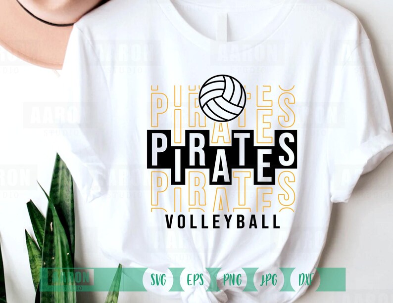 Pirates Stacked Volleyball SVG, Mascot, Cheer, Shirt (digital Files) - Etsy