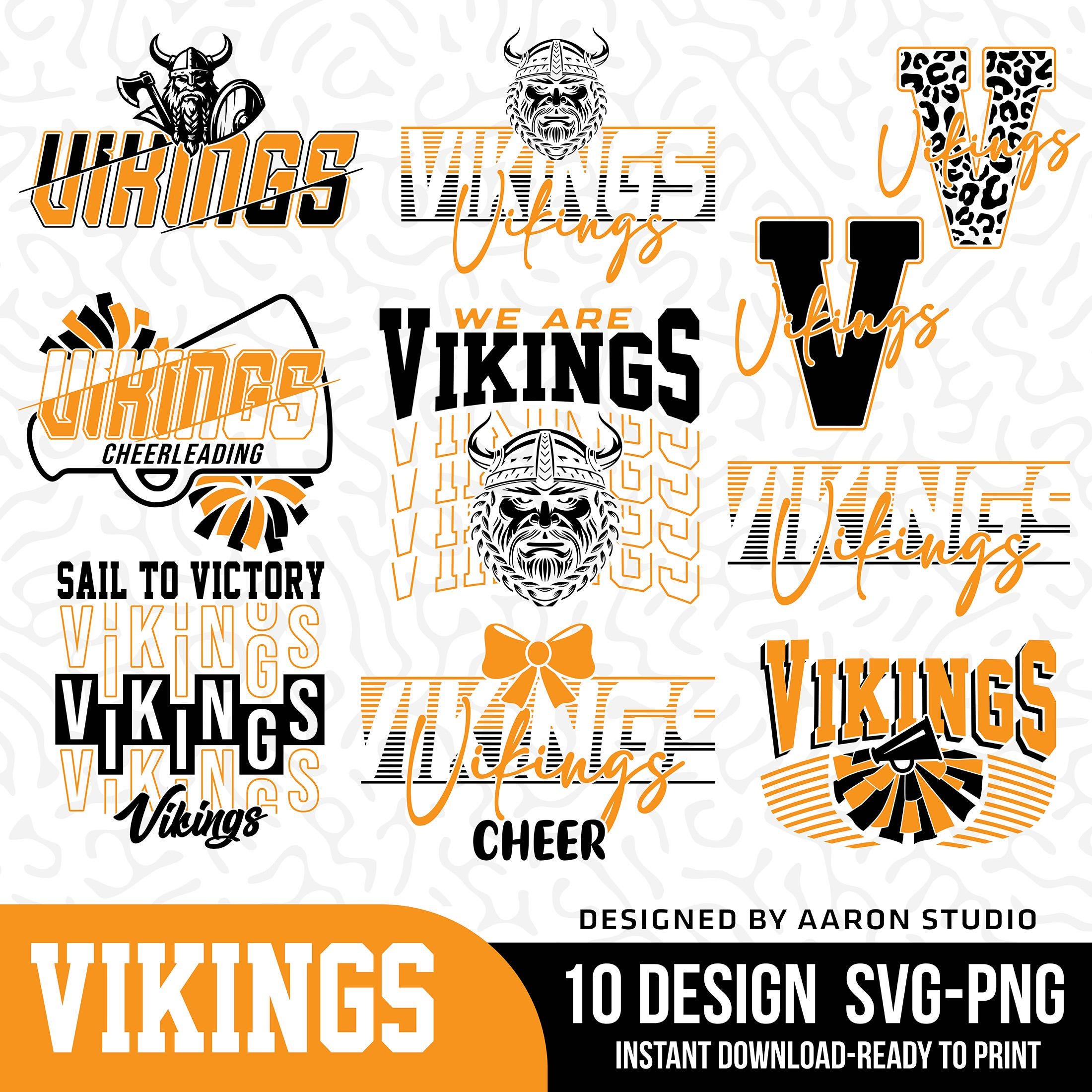 Vikings SVG PNG Bundle – Mascot Shirt Designs Digital Download - Etsy