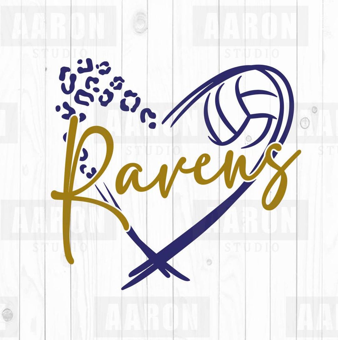 Raven Volleyball SVG PNG DXF, Ravens Volleyball Svg, Ravens Mascot Svg ...