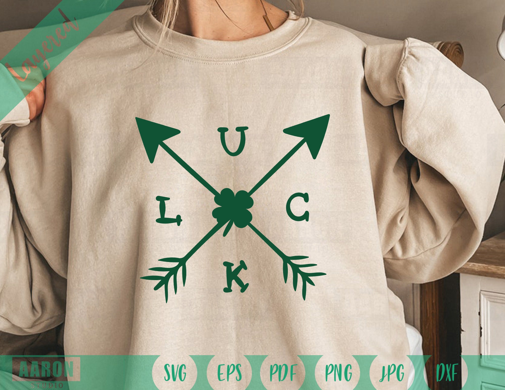 Lucky SVG Vintage Svg Retro Svg St Patrick's Day SVG | Etsy