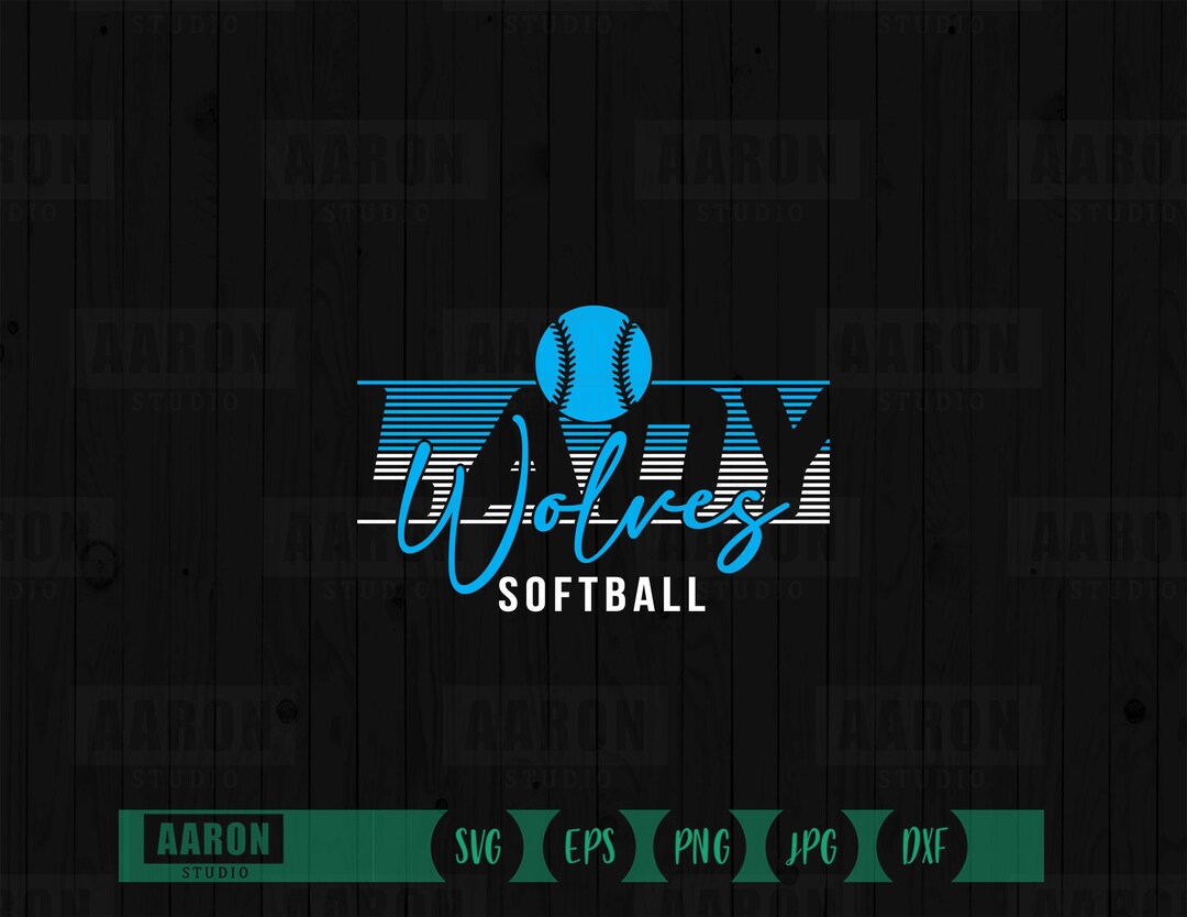Lady Wolves Softball SVG PNG DXF, Lady Wolves Mascot Svg, Softball Svg ...