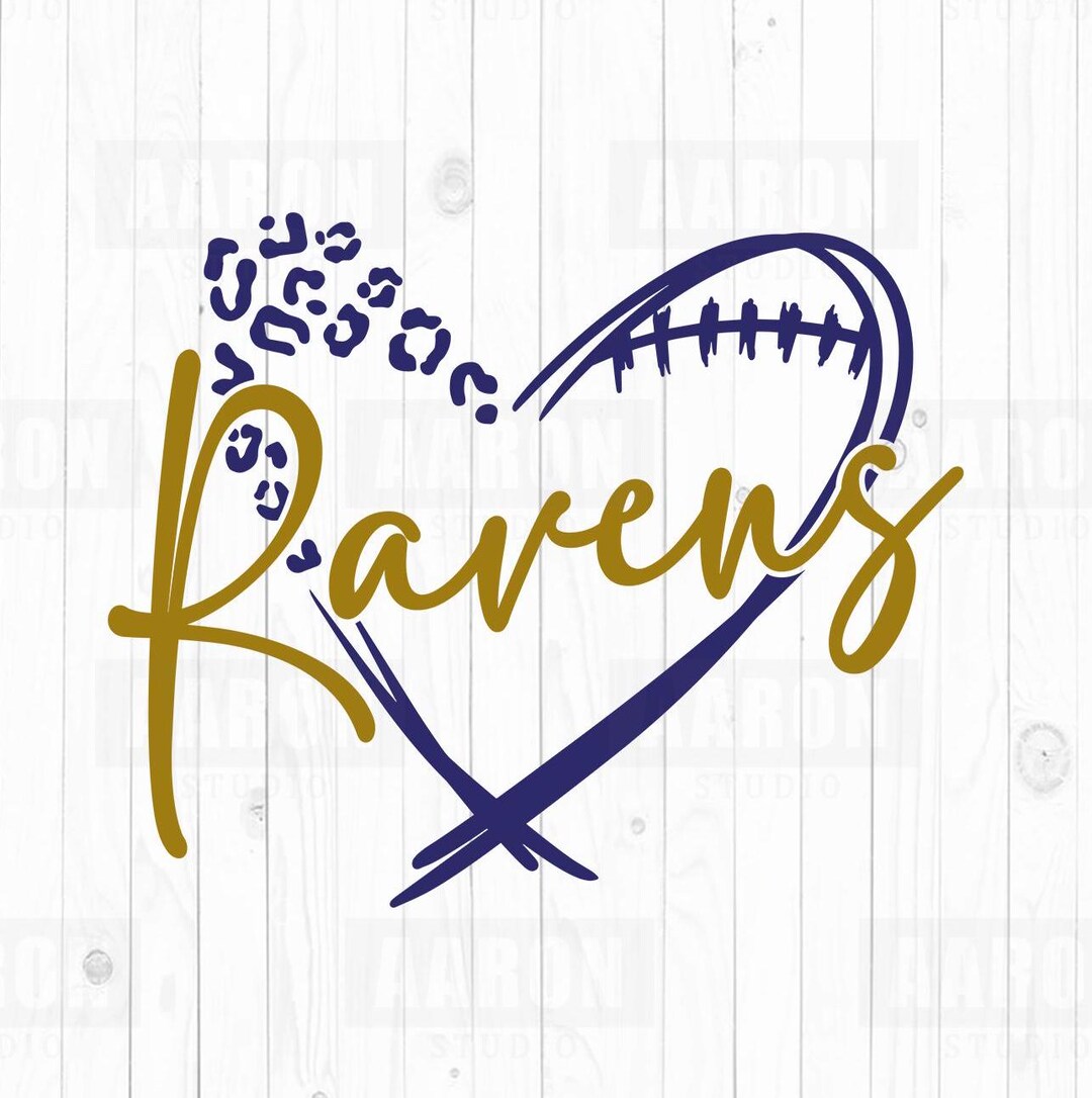 Raven SVG PNG DXF, Ravens Heart Svg, Ravens Football Svg, Ravens Mascot ...