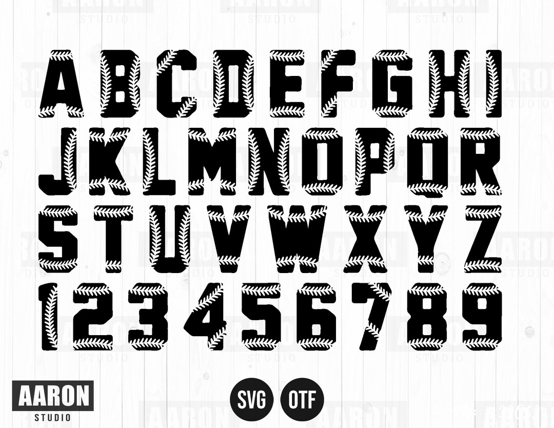 Baseball Font, Sport Font, College Font, Craft Font, Varsity Font ...