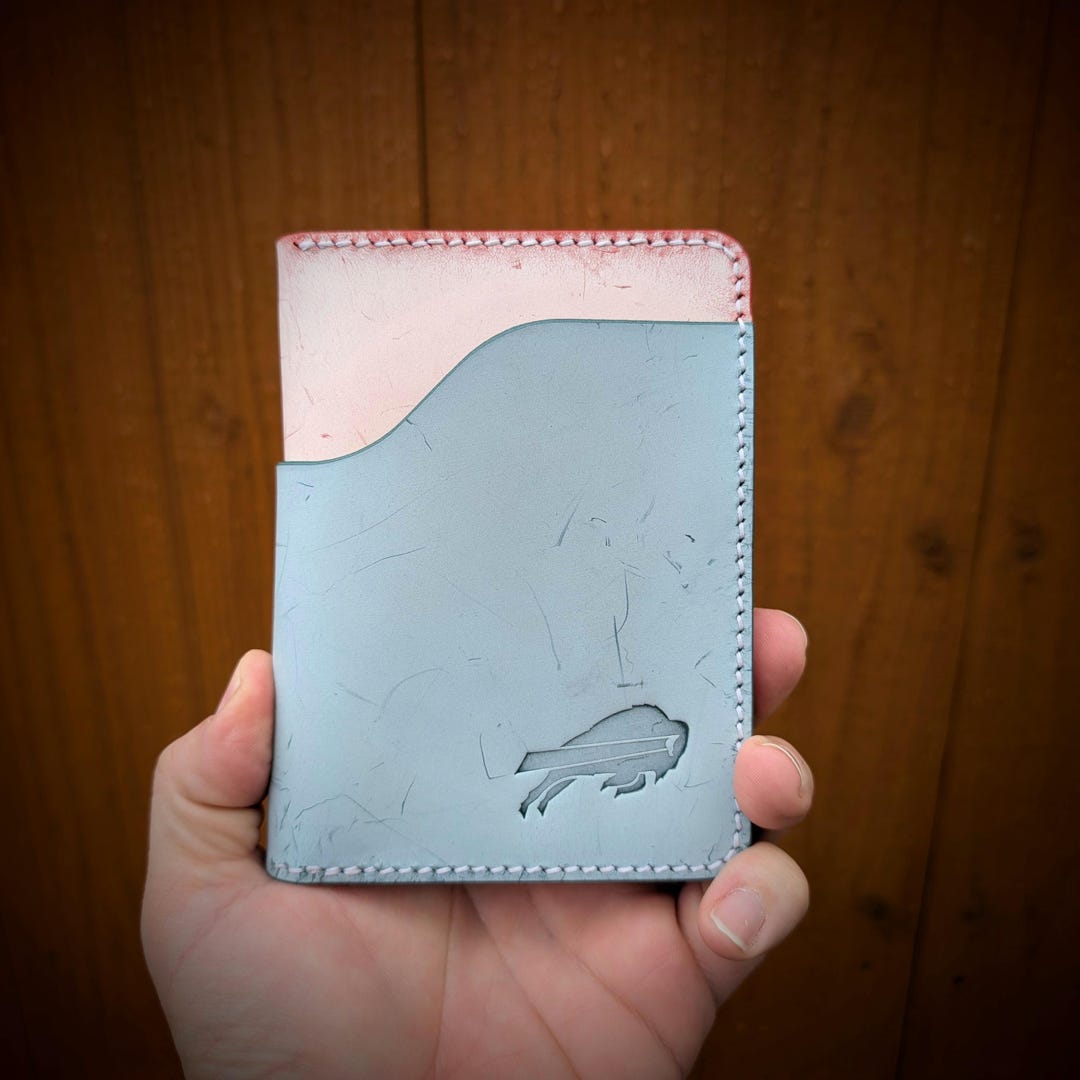Buffalo Bills Custom Frontier Leather Wallet - Etsy