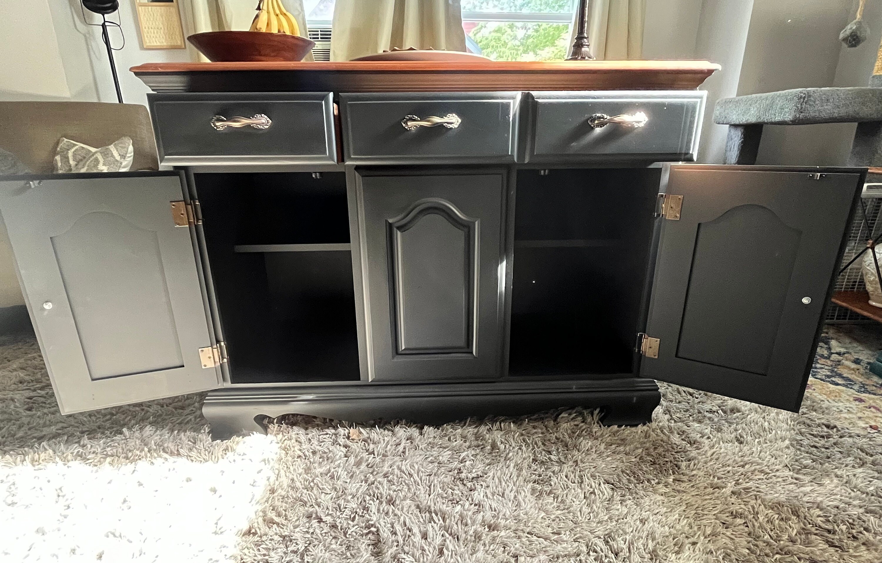 Stunning Matte Black Buffet-sideboard - Etsy