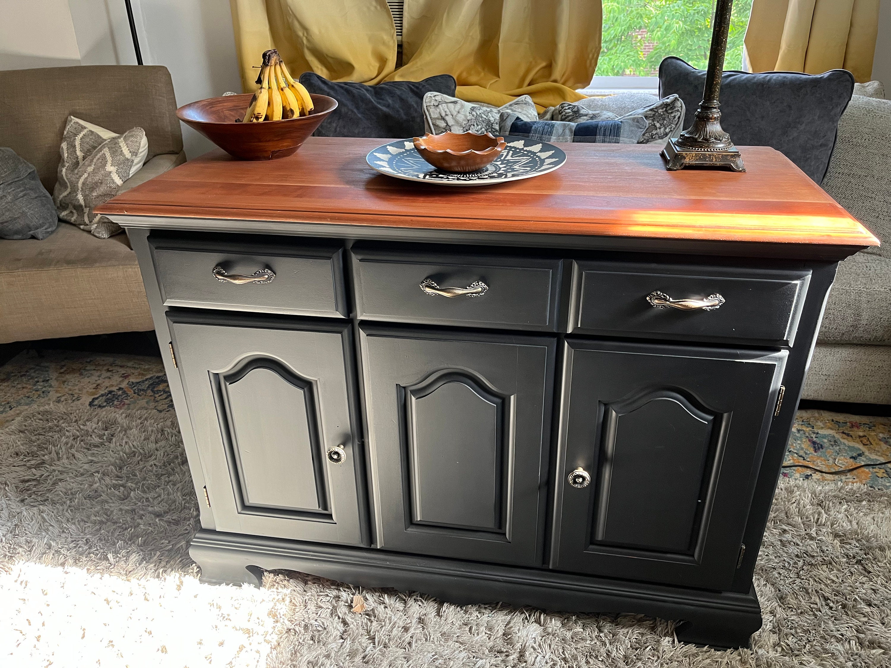 Stunning Matte Black Buffet-sideboard - Etsy