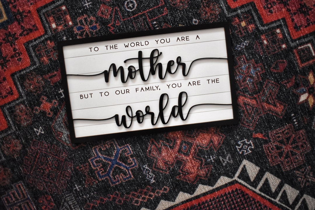 Personalized Mother's Day Wooden Sign Handmade Wooden Sign A Perfect ...