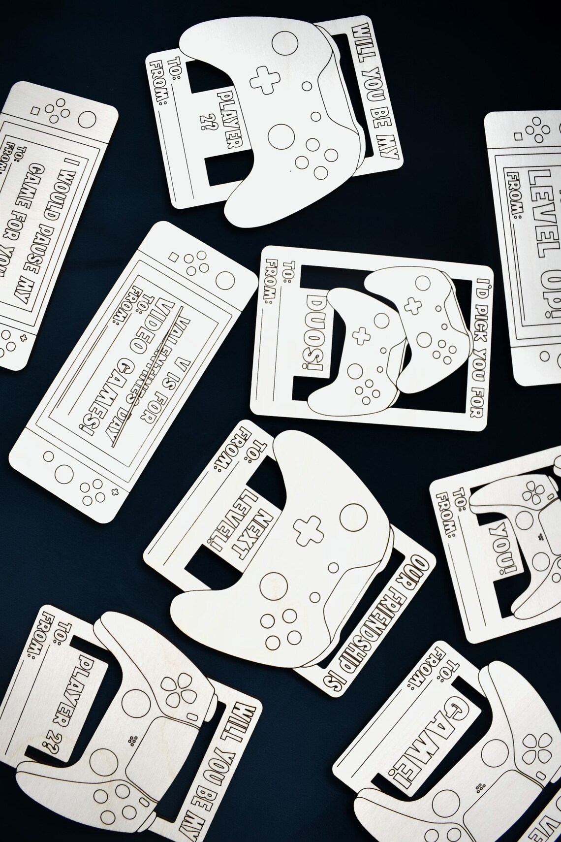 Video Game Themed Valentines Day Card Paint Kit set of 18 - Etsy