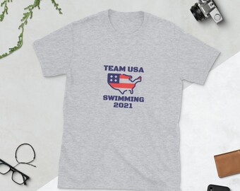 Usa Swimming Shirt - Etsy