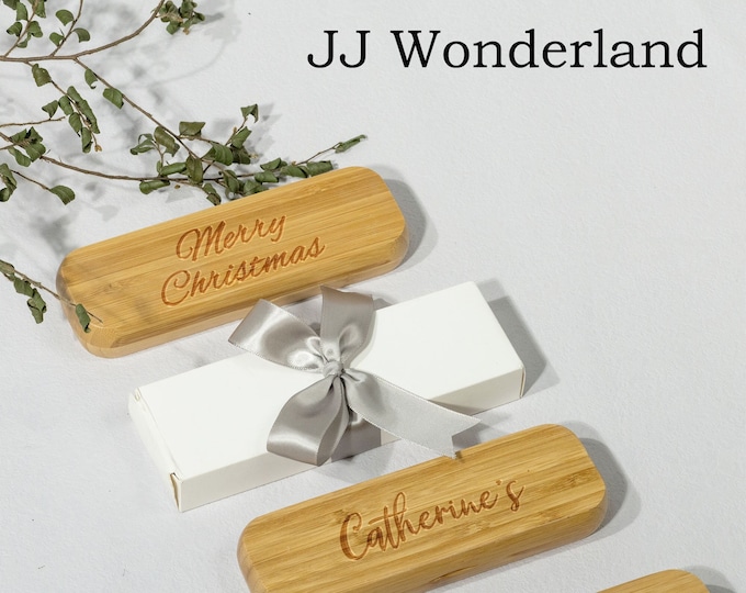 Personalized Wooden Pen Box, Custom Pen Holder Box, Laser Engraved Pen ...