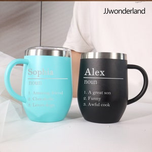 Personalized Name Definition Coffee Cup, Name Meaning Coffee Cup, 12oz ...