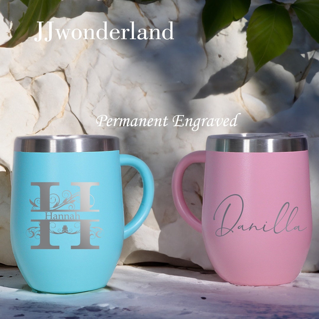 Personalized Engraved Coffee Mug,12oz Insulated Coffee Cup, Stainless ...