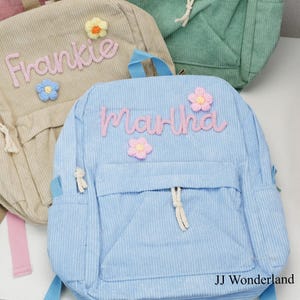 Personalized Kids Backpack With Name, Toddler Bag, Embroidered Girls ...
