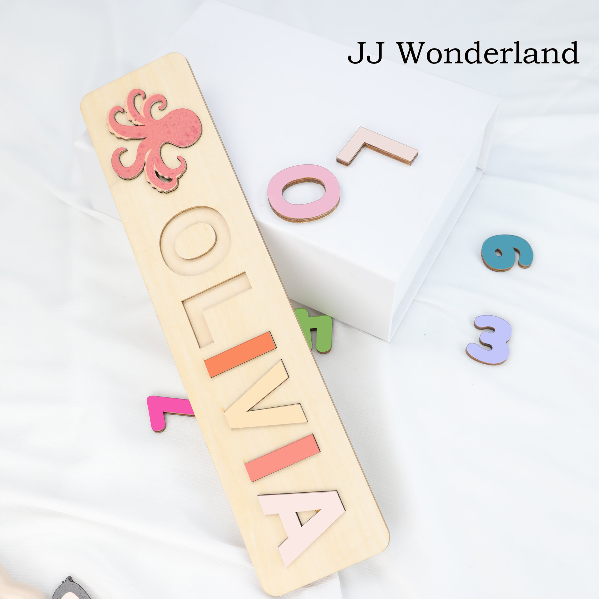 Personalized Name Puzzle, Custom Kids Name Wooden Puzzle, Preschool ...