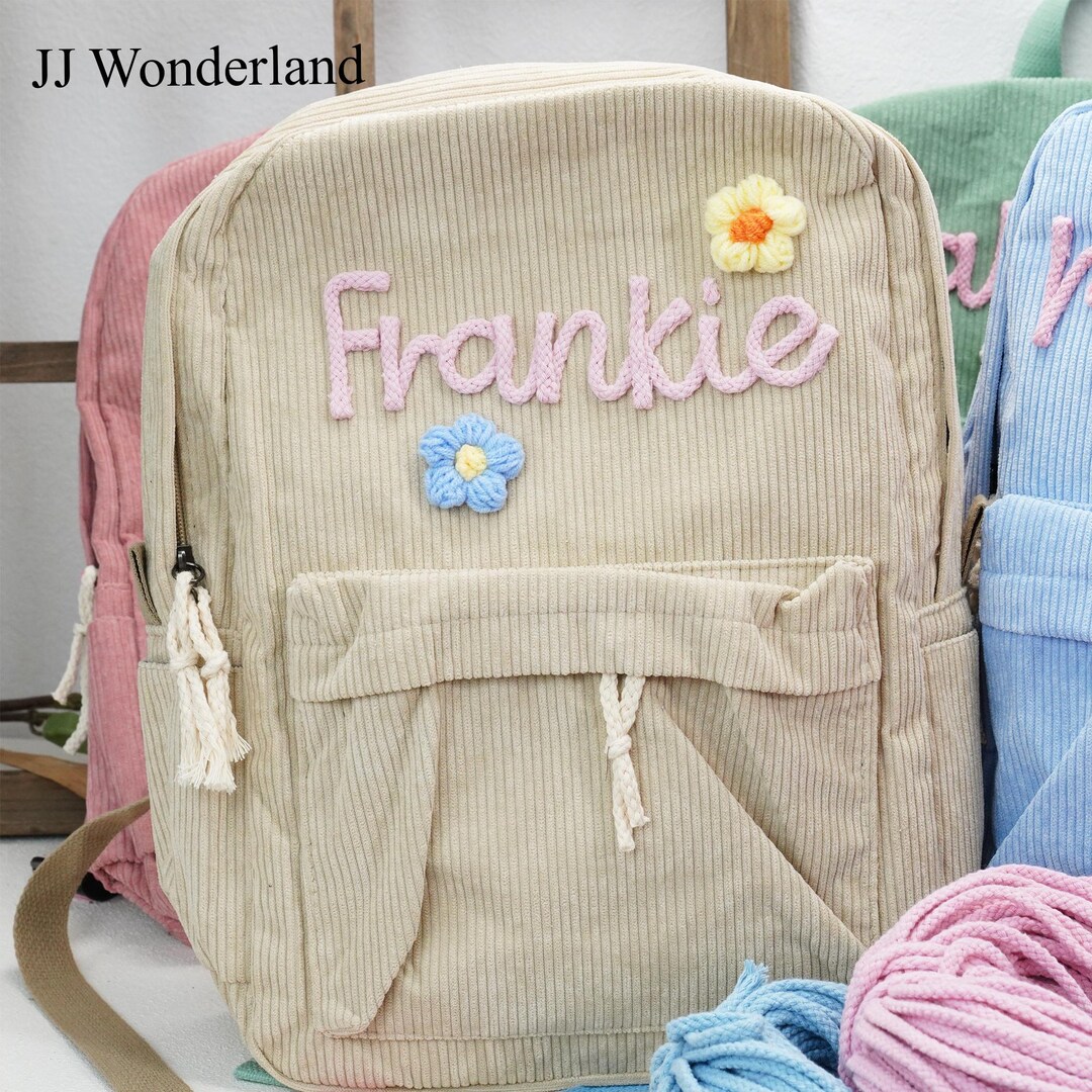 Personalized Kids Backpack With Name, Toddler Bag, Embroidered Girls ...