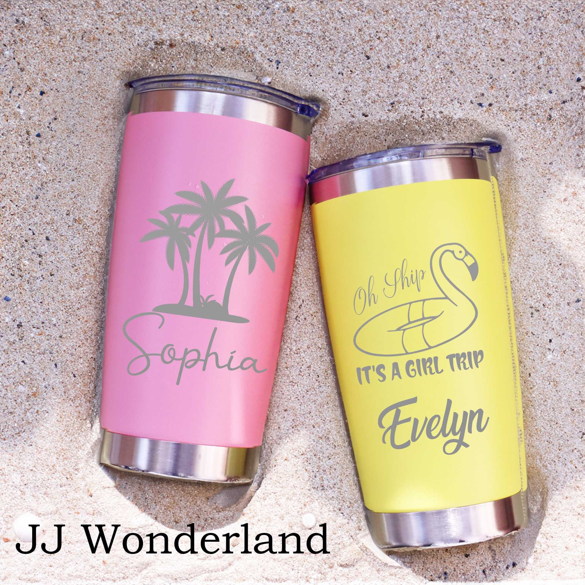 Custom Summer Travel Mugs, Personalized Insulated Coffee Mugs ...