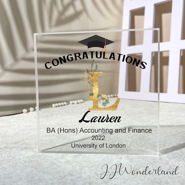 Acrylic Block Graduation - Etsy