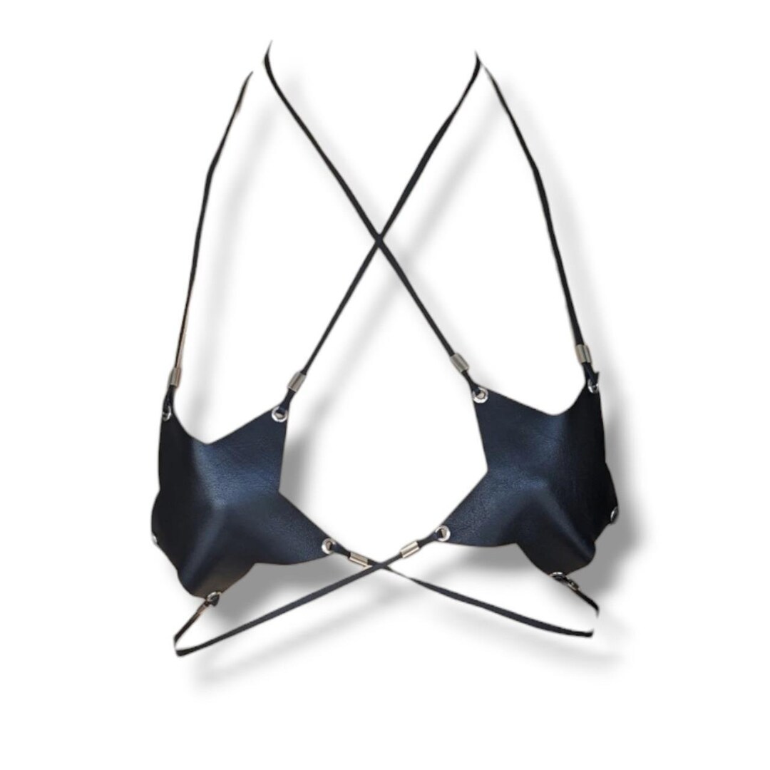 Handmade Leather Star Bra Australian Kidskin & Kangaroo Leathers ...