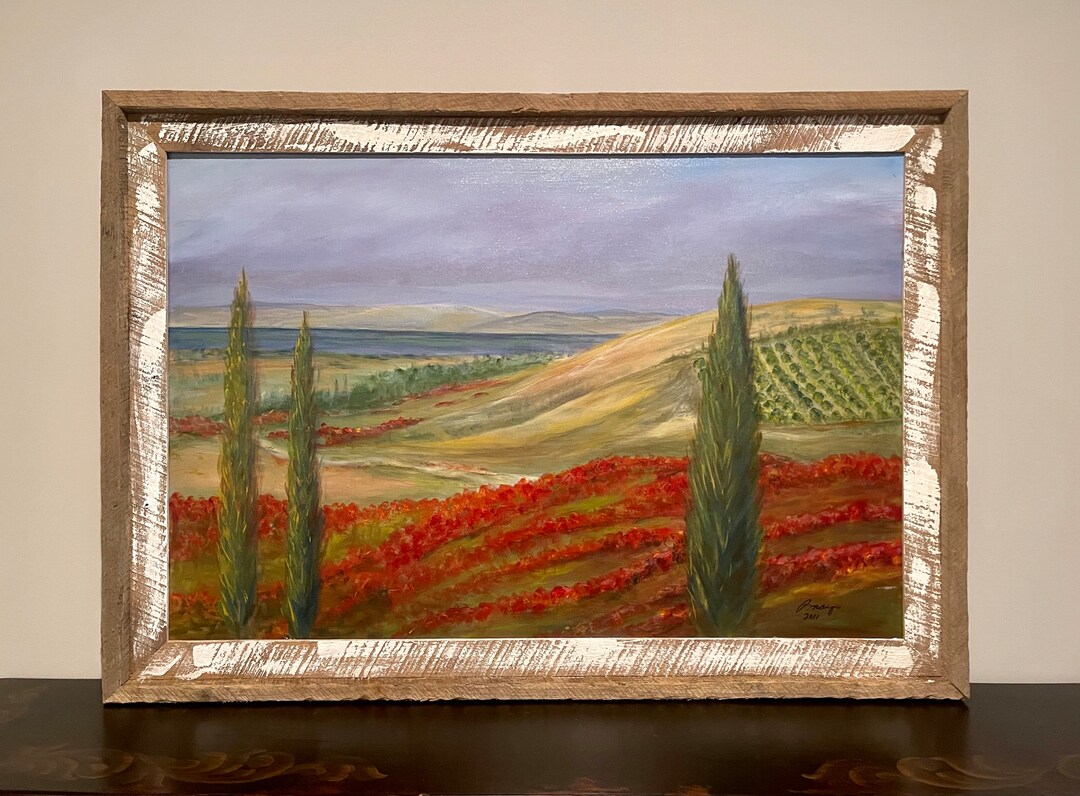 Distressed Painted Barn Wood Picture Frame 24x36 ID Various Colors ...