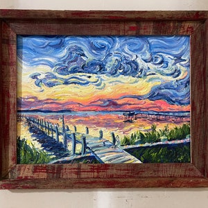 Distressed Painted Barn Wood Picture Frame 24x36 ID Various Colors ...