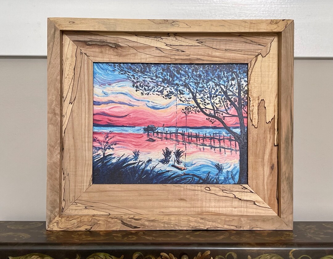 Rustic Spalted Maple Picture Photo Frame 8x10 ID American Farmhouse ...