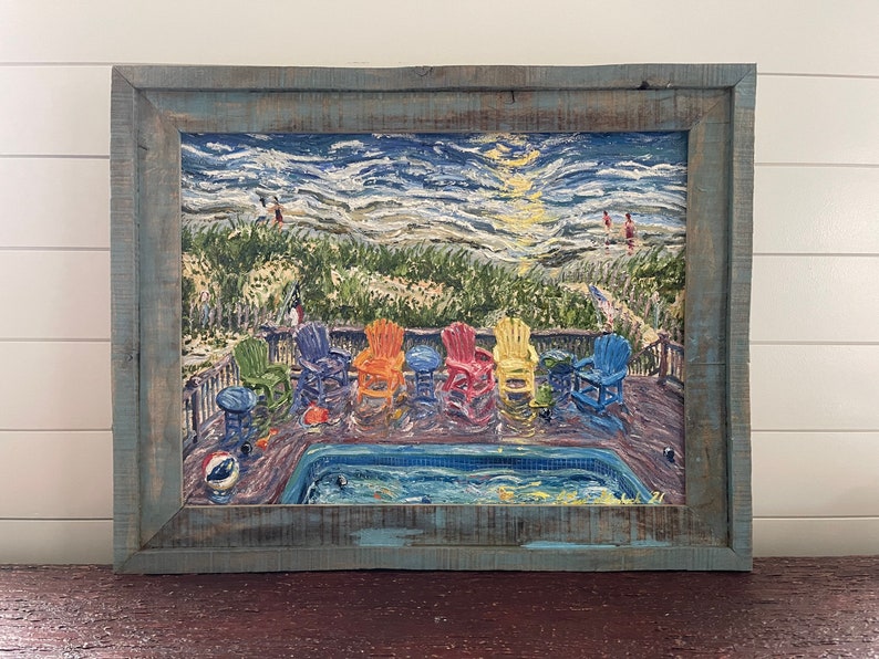 Distressed Painted Barn Wood Picture Frame 24 X 36 ID - Etsy