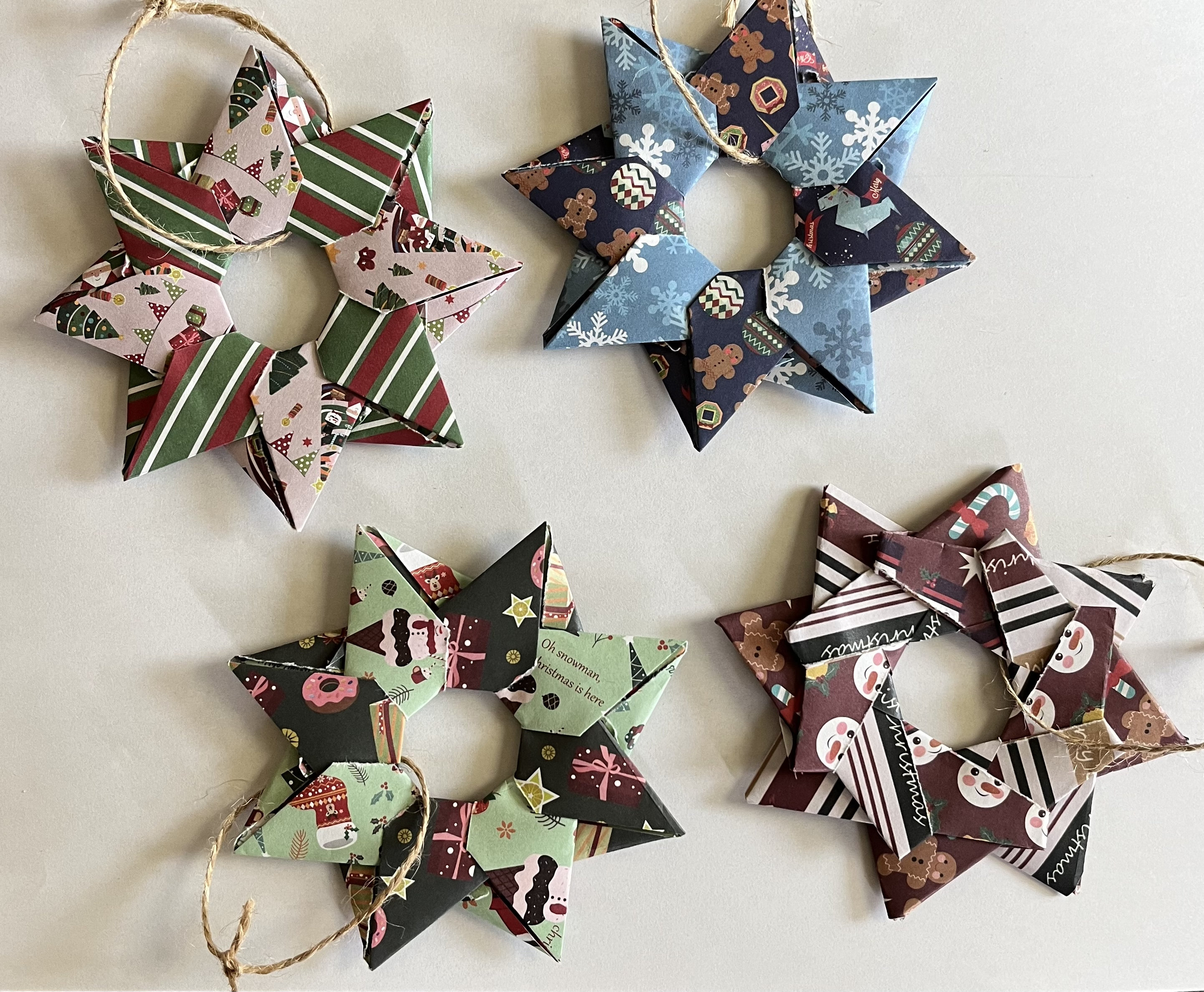 Christmas Origami Gift Tags and Ornaments - Etsy