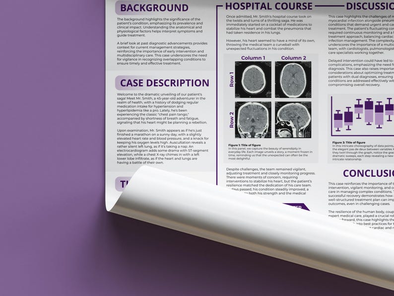 Scientific Poster Template Medical Case Study Powerpoint Google Slides ...