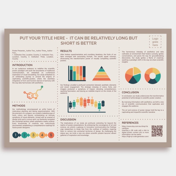 Academic Powerpoint Poster Template - Etsy