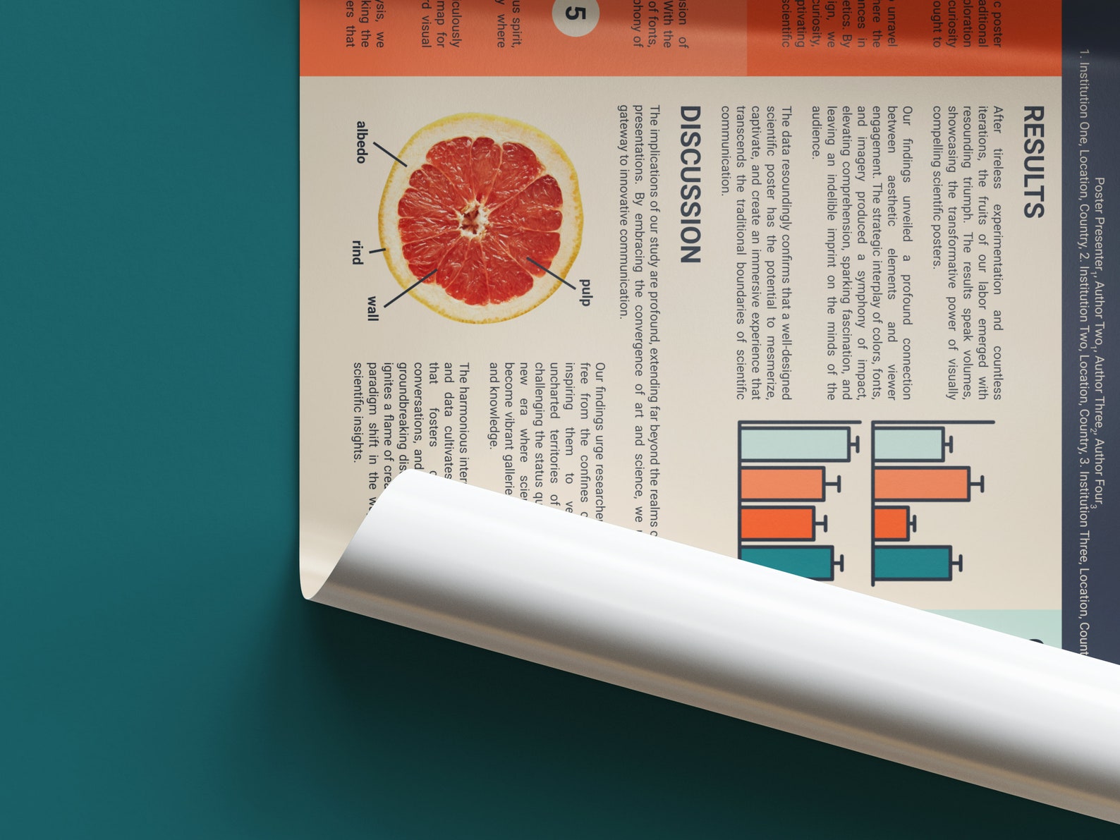 Scientific Poster Template in Powerpoint Google Slides .pptx DIGITAL ...