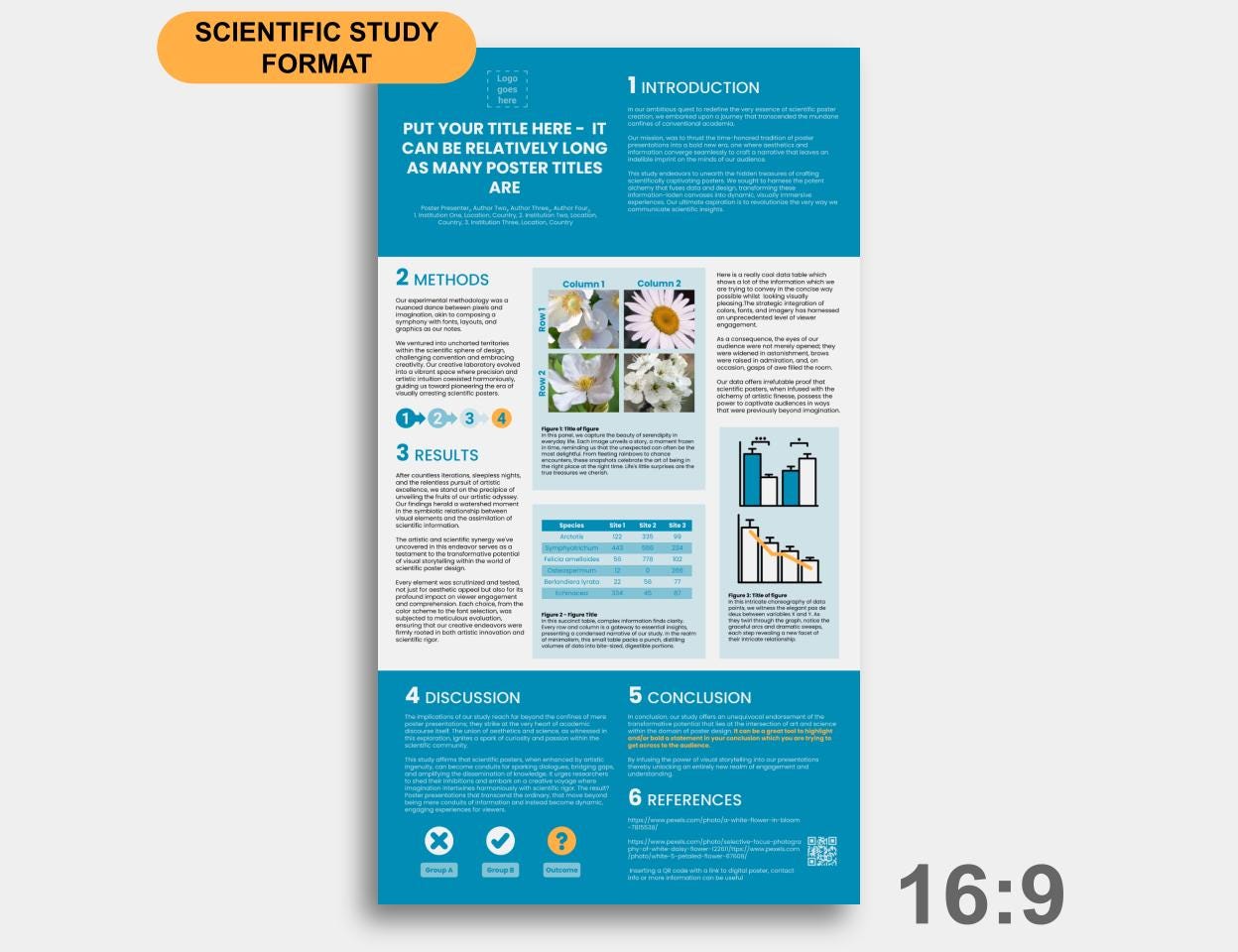 Scientific Poster Template Medical Case Study Template for Powerpoint ...