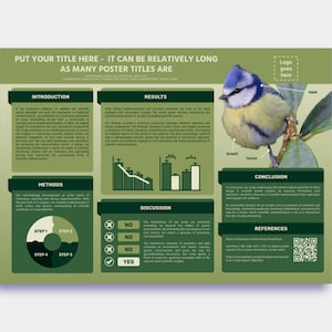 Scientific Poster Templates Powerpoint Google Slides .pptx - Etsy