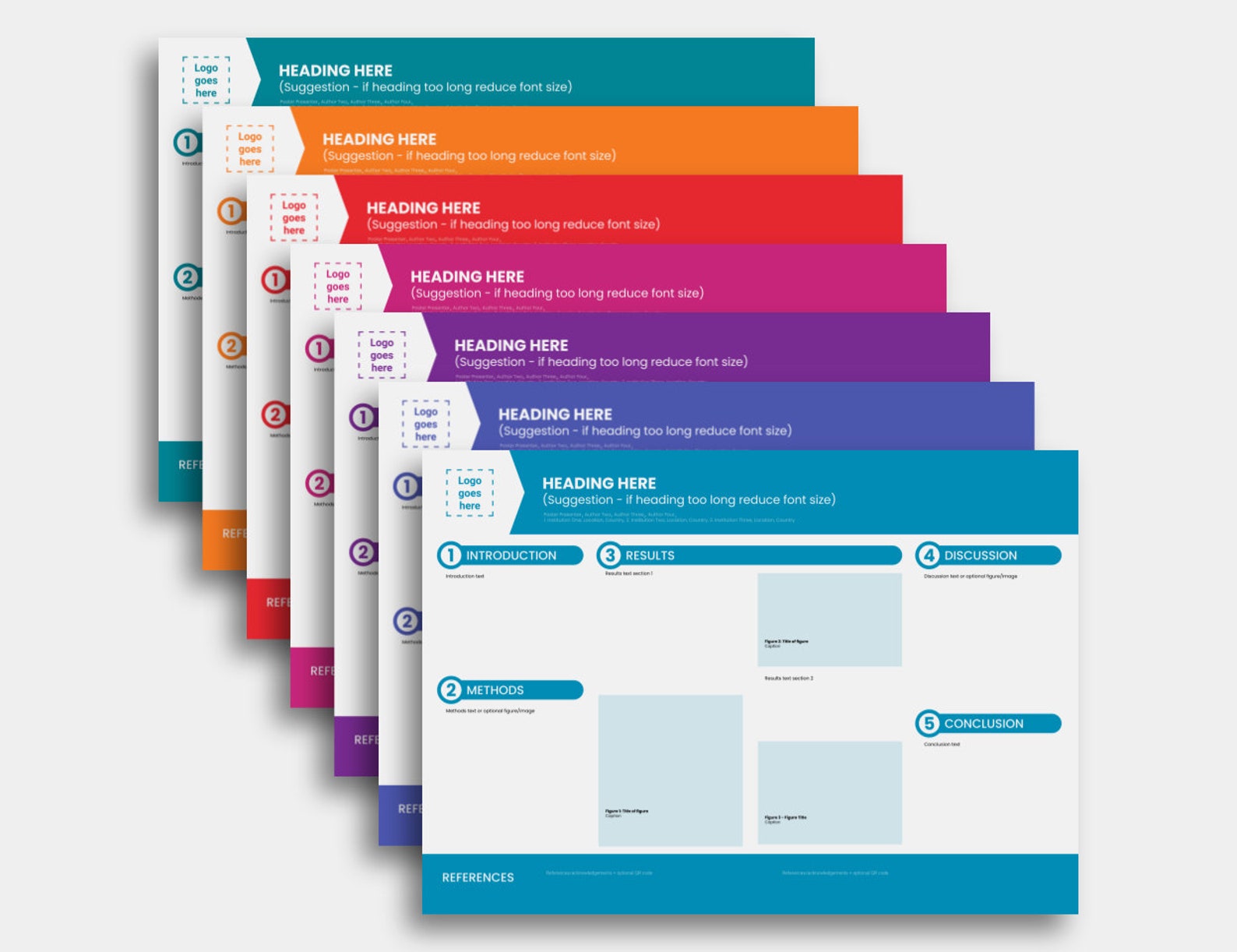Scientific Poster Template Set - Powerpoint - Google Slides - DIGITAL ...