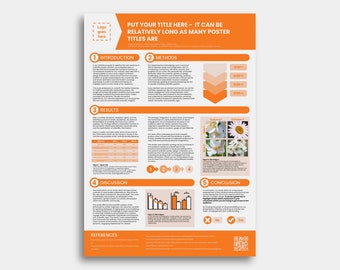 Scientific Poster Template for Powerpoint or Google Slides DIGITAL ...