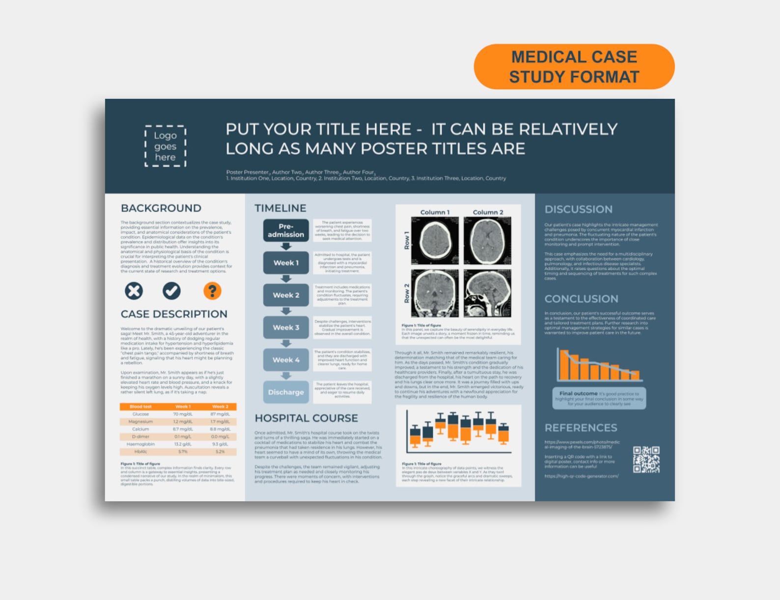 Scientific Poster Template and Medical Case Study Template for ...