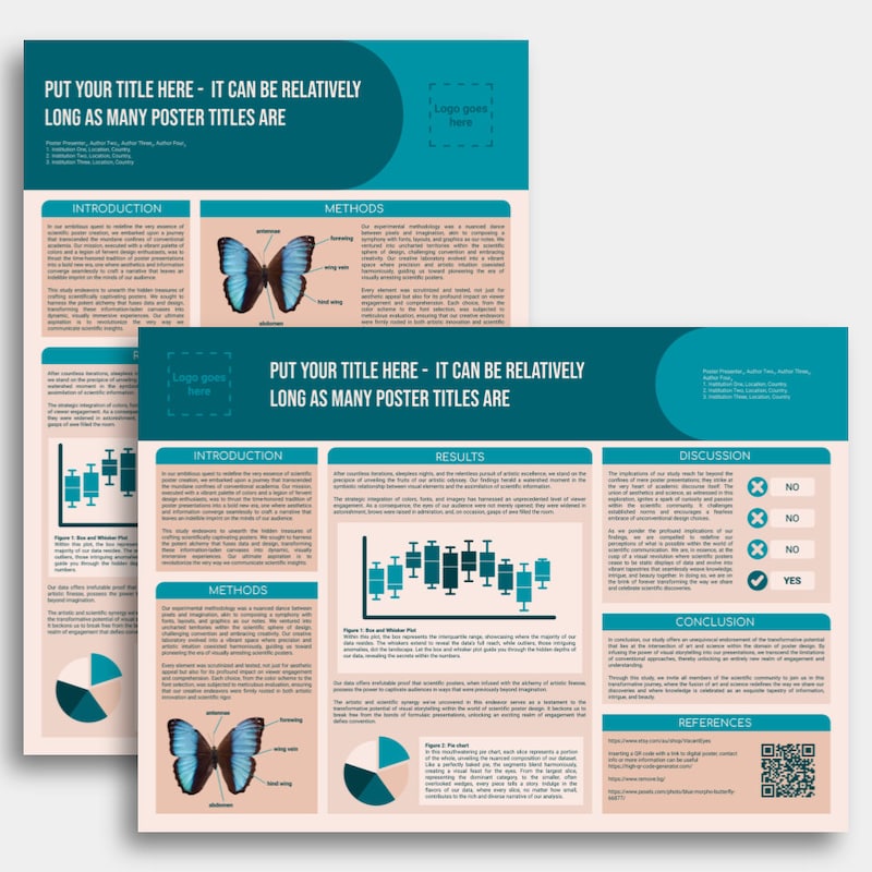 Scientific Poster Template A1 - Etsy