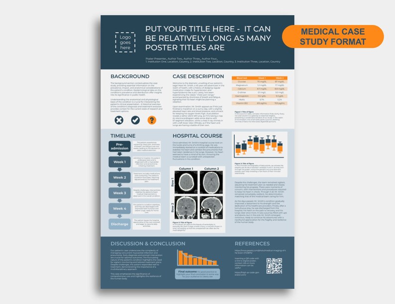 Scientific Poster Template and Medical Case Study Template for ...