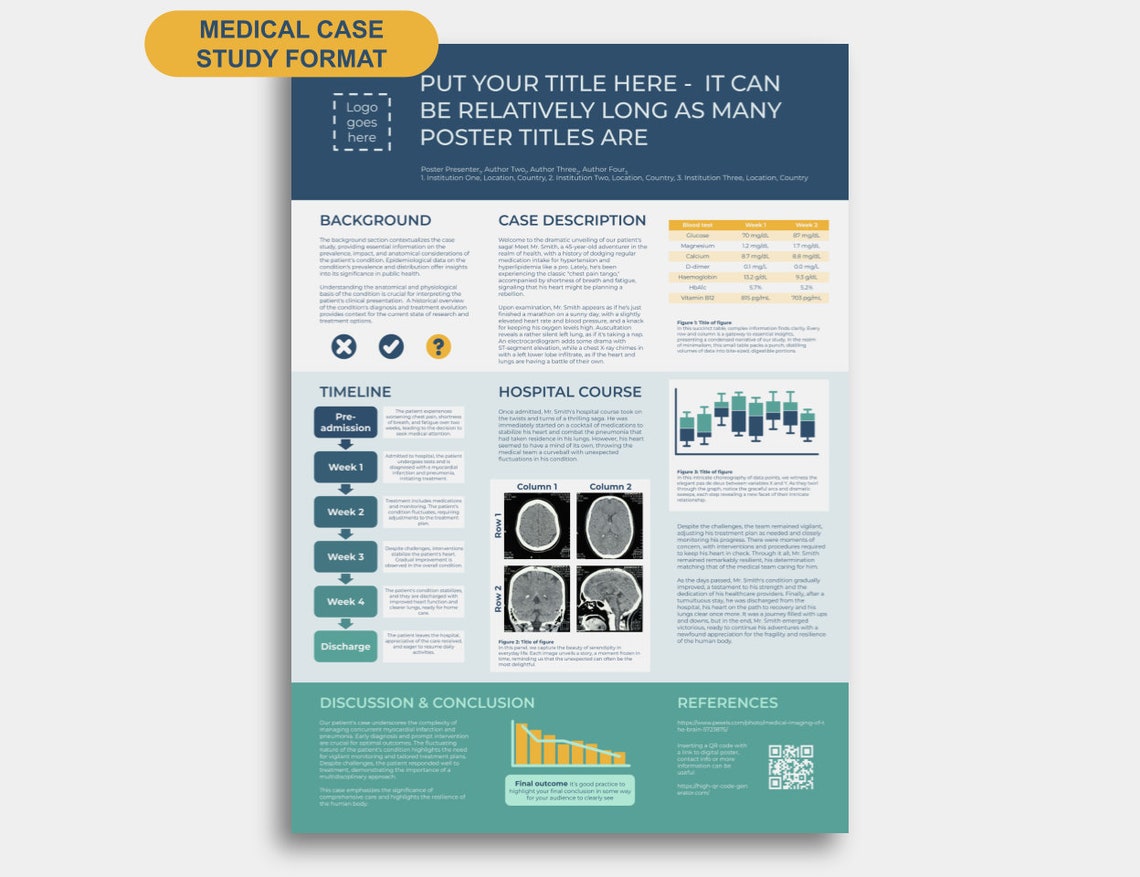 Scientific Poster Template and Medical Case Study Template for ...