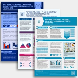 Scientific Poster Template Set Powerpoint Google Slides DIGITAL ...