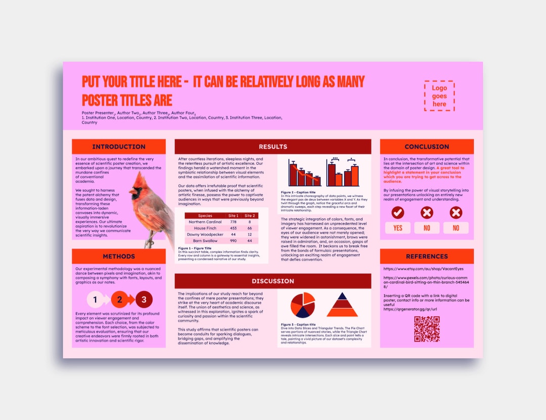 Scientific Poster Template Powerpoint Google Slides - Etsy