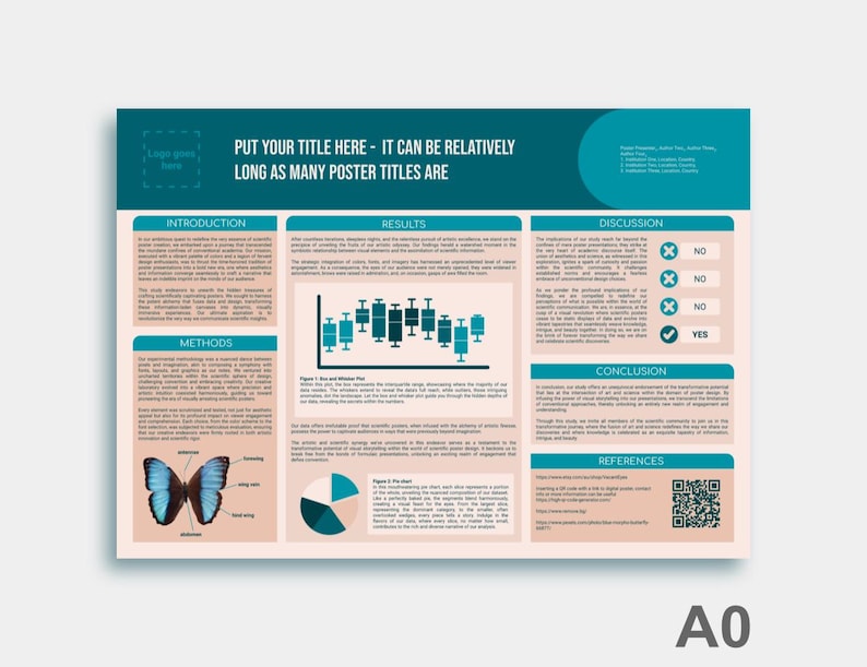 Scientific Poster Template + Powerpoint Icons - Google Slides DIGITAL ...