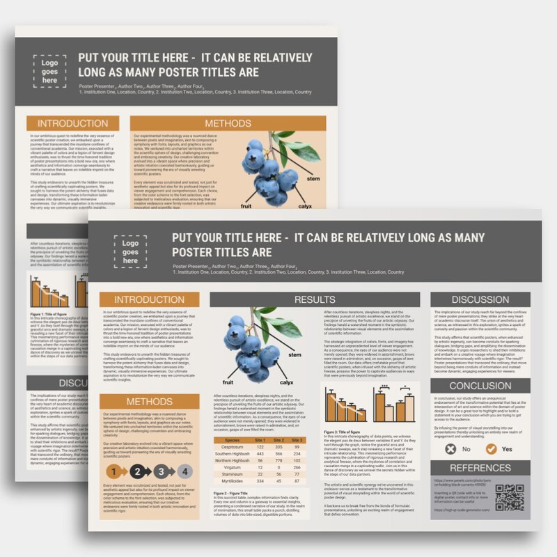 Scientific Poster Template A1 - Etsy