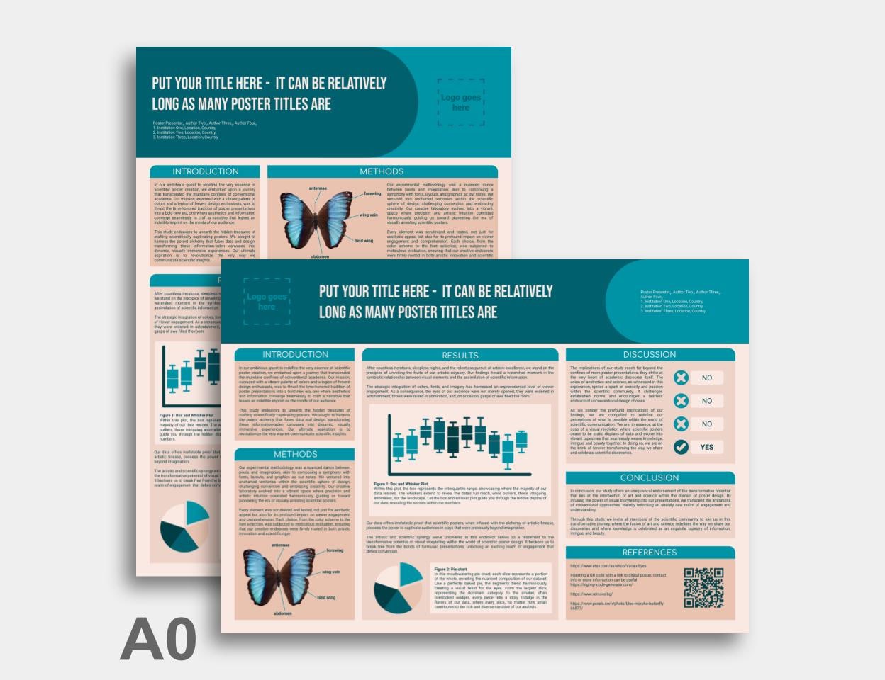 Scientific Poster Template Bundle + Powerpoint Icons - Google Slides ...