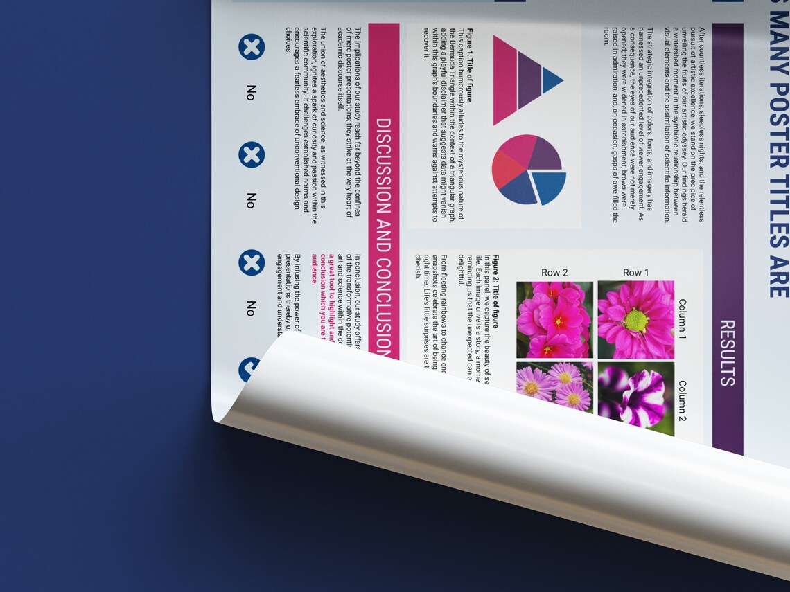 Scientific Poster Template - Google Slides DIGITAL - Cool Tones Pink ...