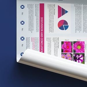 Scientific Poster Template - Google Slides DIGITAL - Cool Tones Pink ...