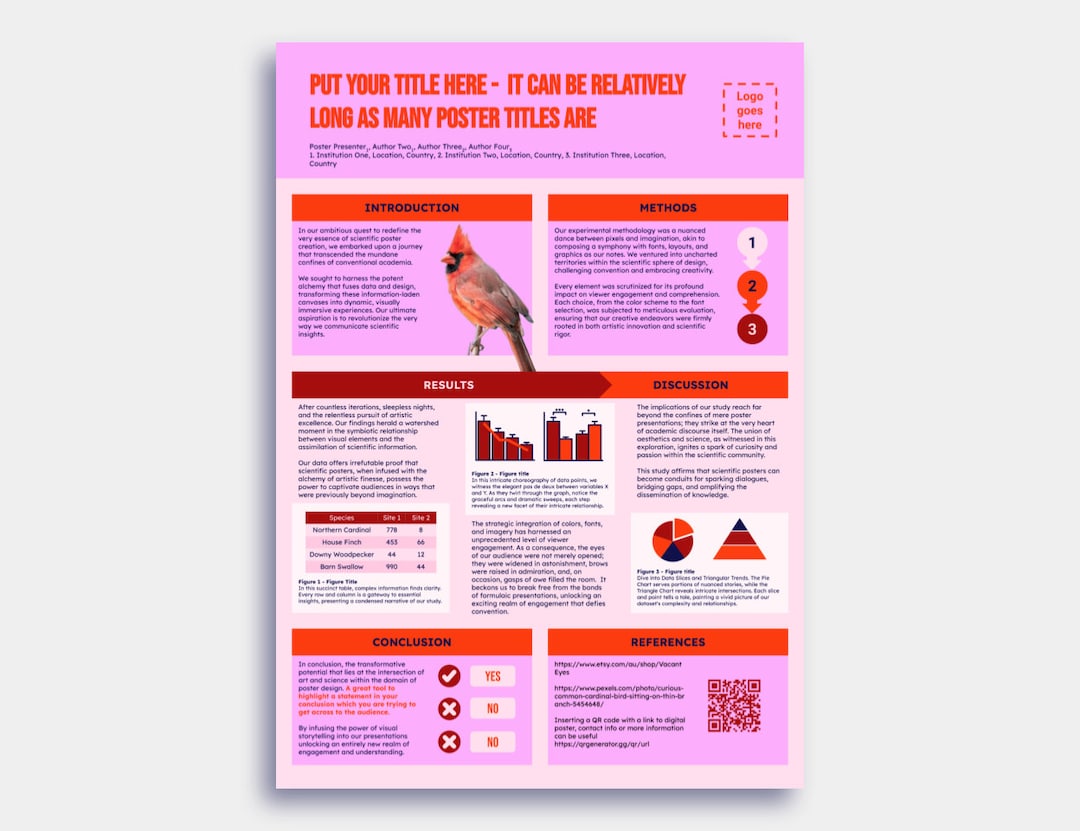Wissenschaftliches Poster Vorlage Power Point Google Slides DIGITALER ...