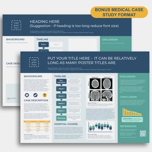 Scientific Poster Template Set - Powerpoint - Google Slides - DIGITAL ...