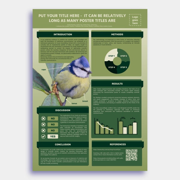 Scientific Research Poster Template - Etsy