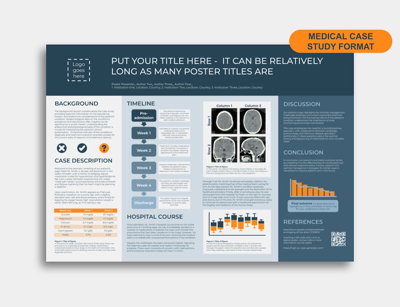 Scientific Poster Template and Medical Case Study Template for ...