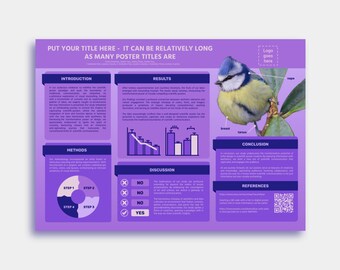 Scientific Poster Template in Powerpoint Google Slides .pptx - Etsy